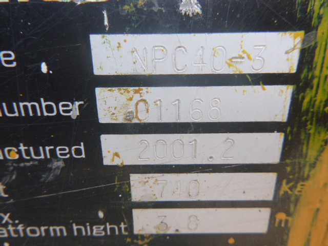 USED AERIAL PLATFORM SMAC NPC40-3 01168 (F.UCHIYAMA & CO.,LTD.)