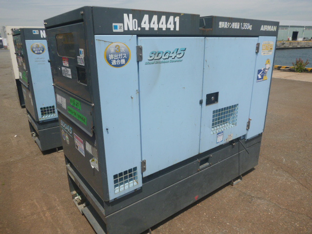 USED GENERATOR AIRMAN SDG45S-7B1 1337B10809 (F.UCHIYAMA & CO.,LTD.)