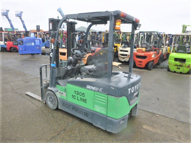 USED COUNTER BALANCE FORKLIFT TOYOTA 7FBE20 53764 (F.UCHIYAMA & CO.,LTD.)