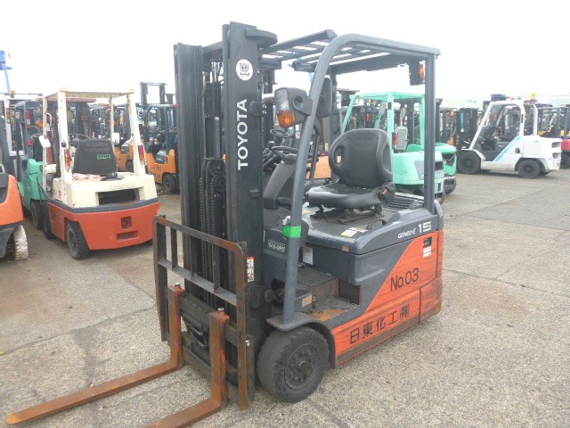 USED COUNTER BALANCE FORKLIFT TOYOTA 8FBE15 53007 (F.UCHIYAMA & CO.,LTD.)